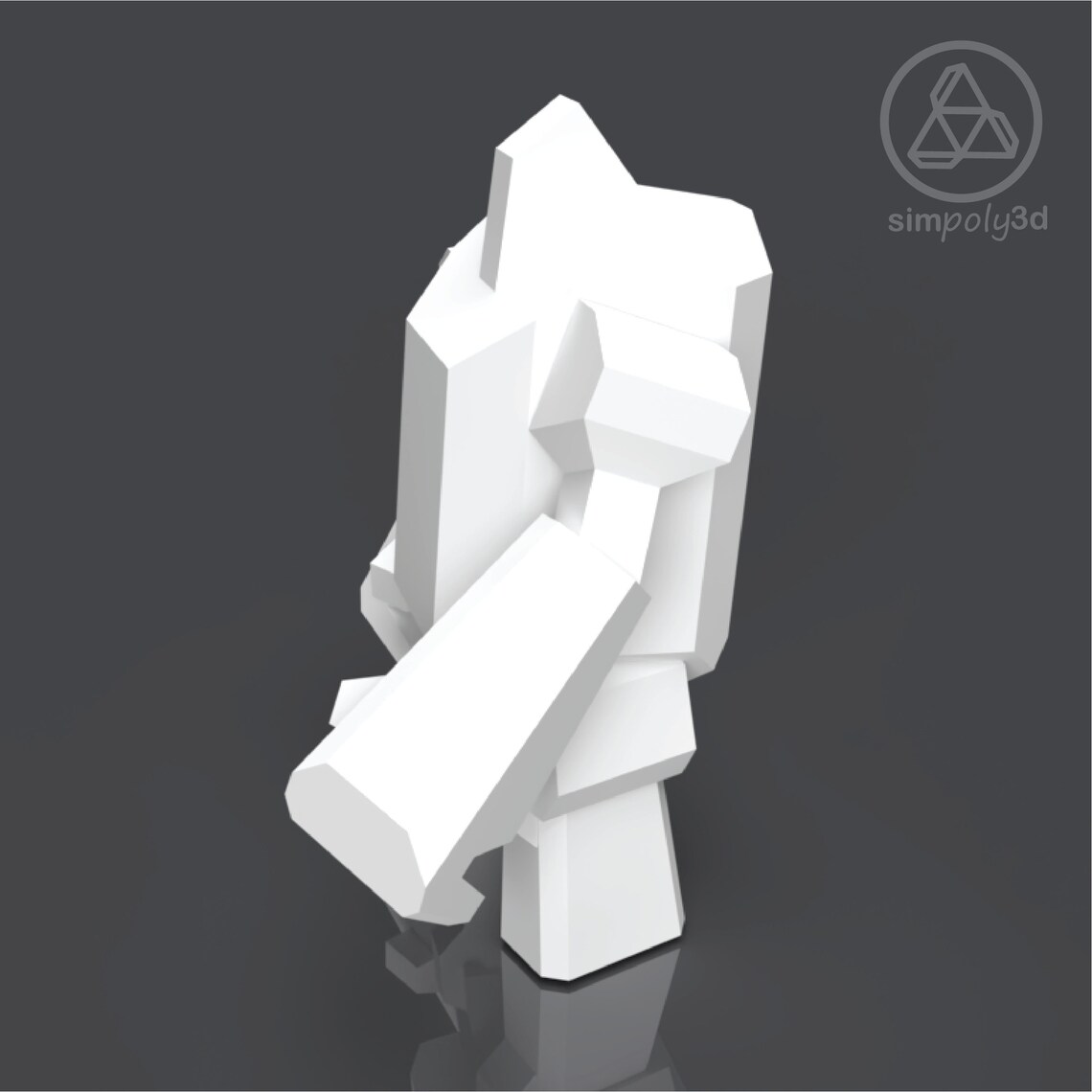 ROBOT_01 Paper Craft Digital Template Origami Pdf Svg - Etsy