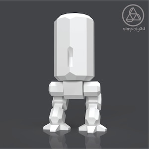 ROBOT_02 Paper Craft, Digital Template, Origami, Pdf, Svg, Dxf Download ...