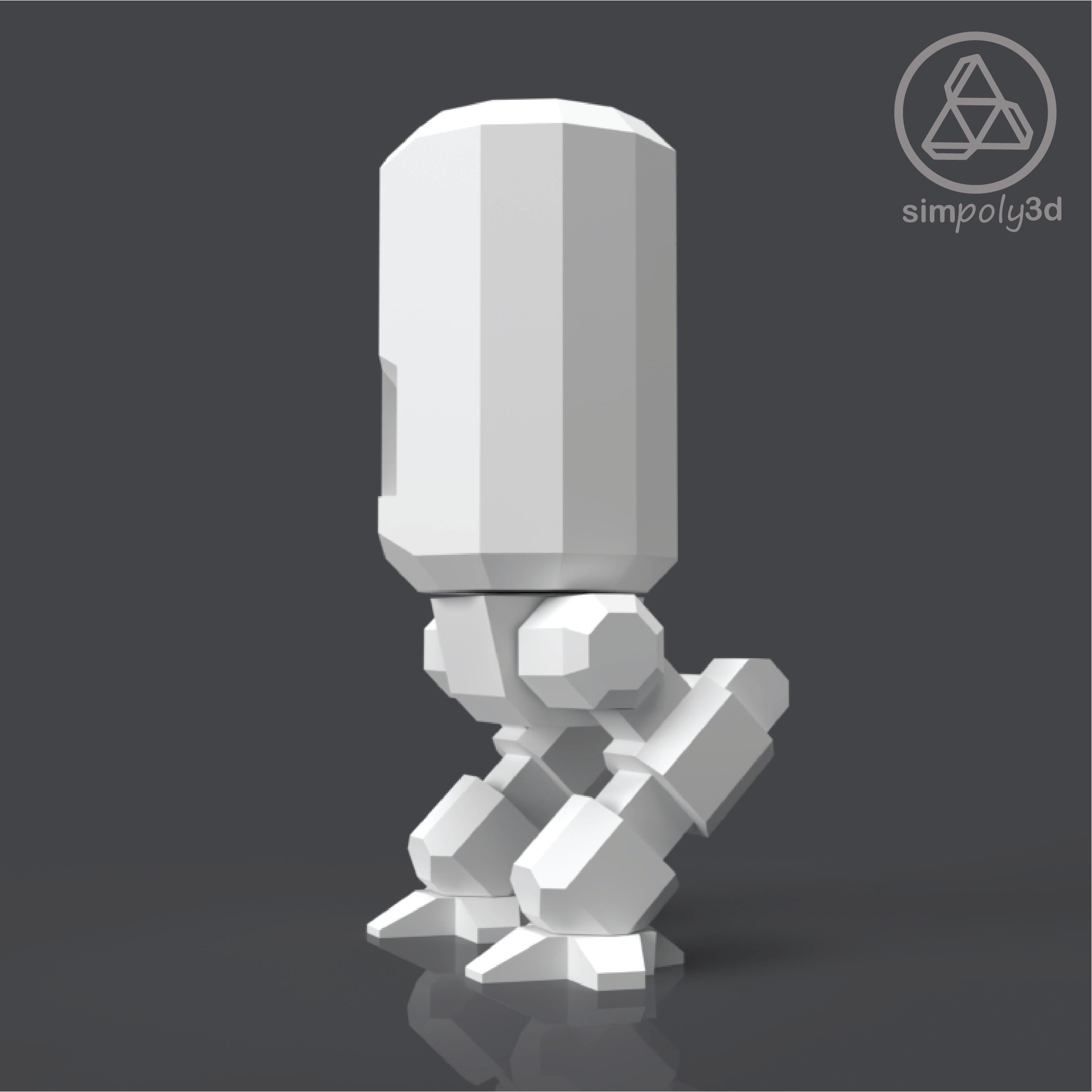 ROBOT_02 Paper Craft, Digital Template, Origami, Pdf, Svg, Dxf Download ...