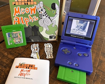 Catraté Fighters: Meow Alpha (homebrew Game) Cartridge - Etsy