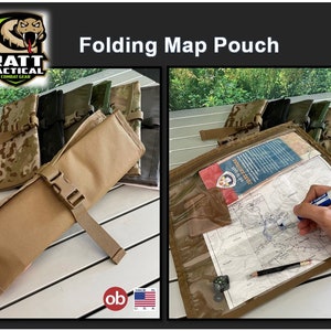Folding Map Pouch - Made by RATT Tactical USA - Etsy