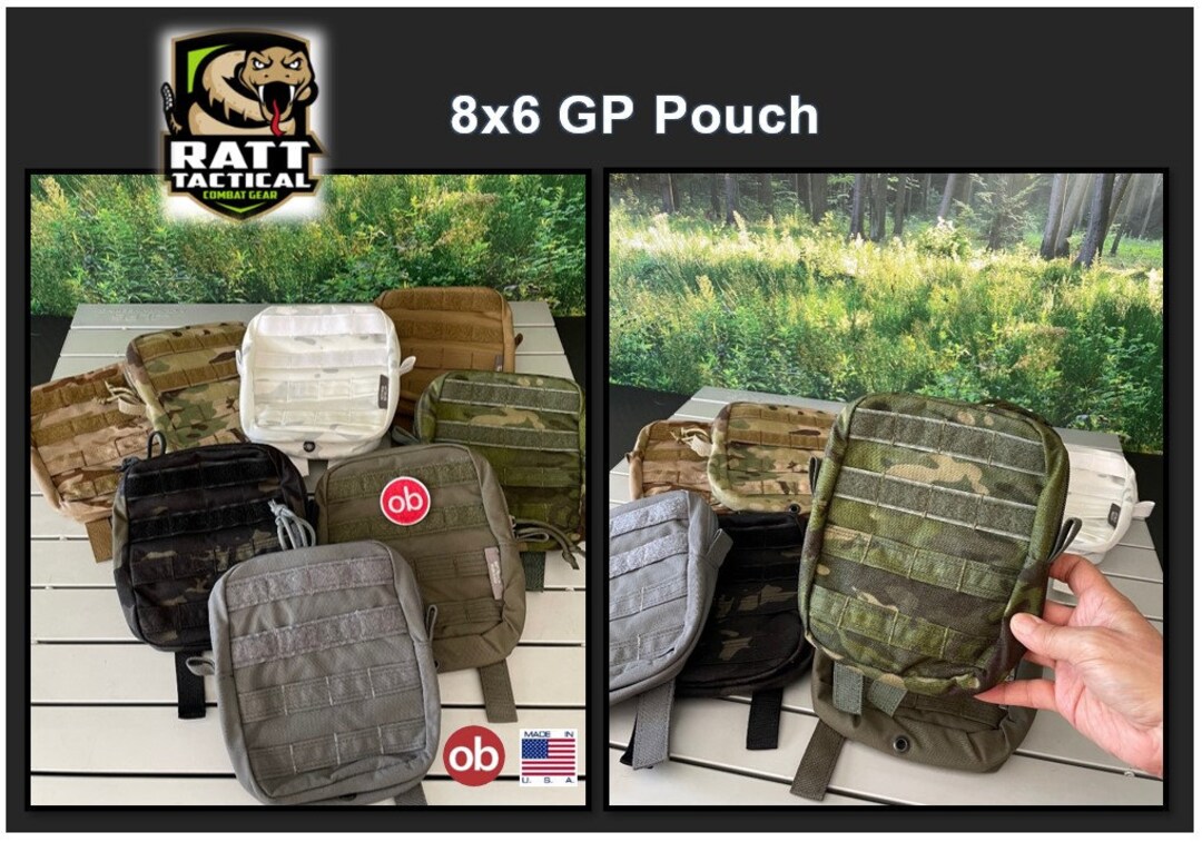 9”x 7” Large GP Pouch - Made by RATT Tactical USA - Etsy