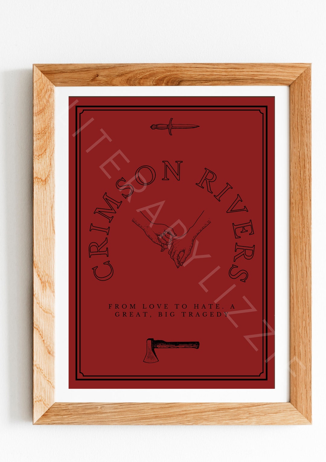 Crimson Rivers Poster - Digital Download Only - Etsy