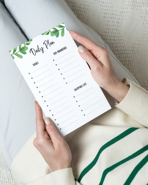 Daily Planner Foliage List PDF to Print - Etsy