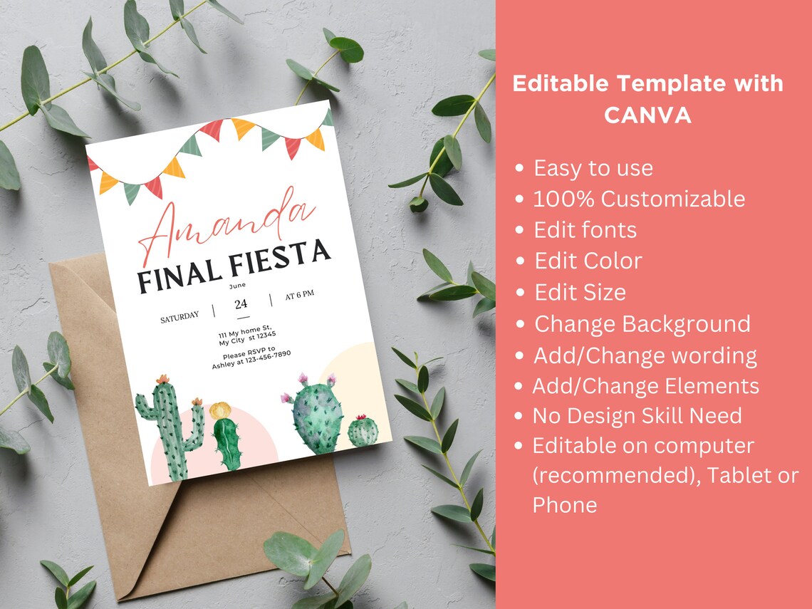 Editable Bachelorette Invitation Card Template| Bachelorette Card ...