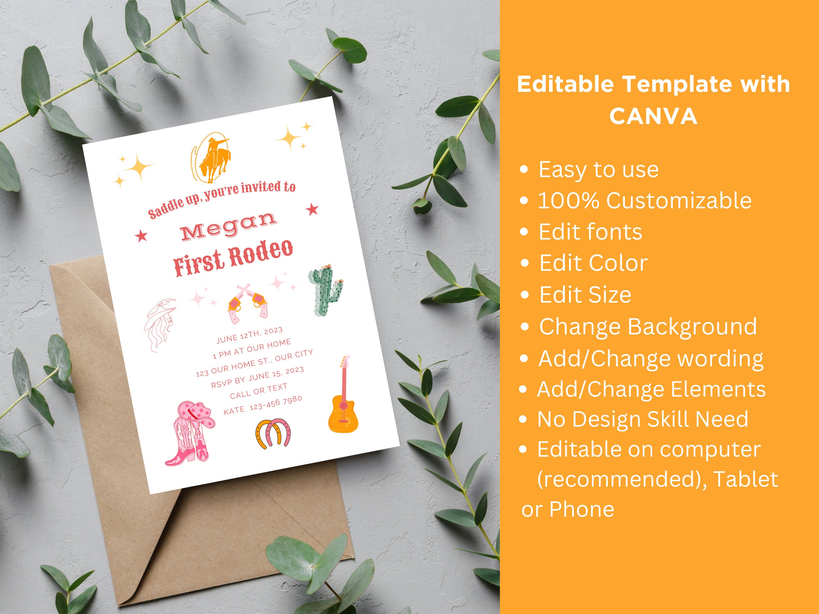 Editable Bachelorette Invitation Card Template| Bachelorette Card ...