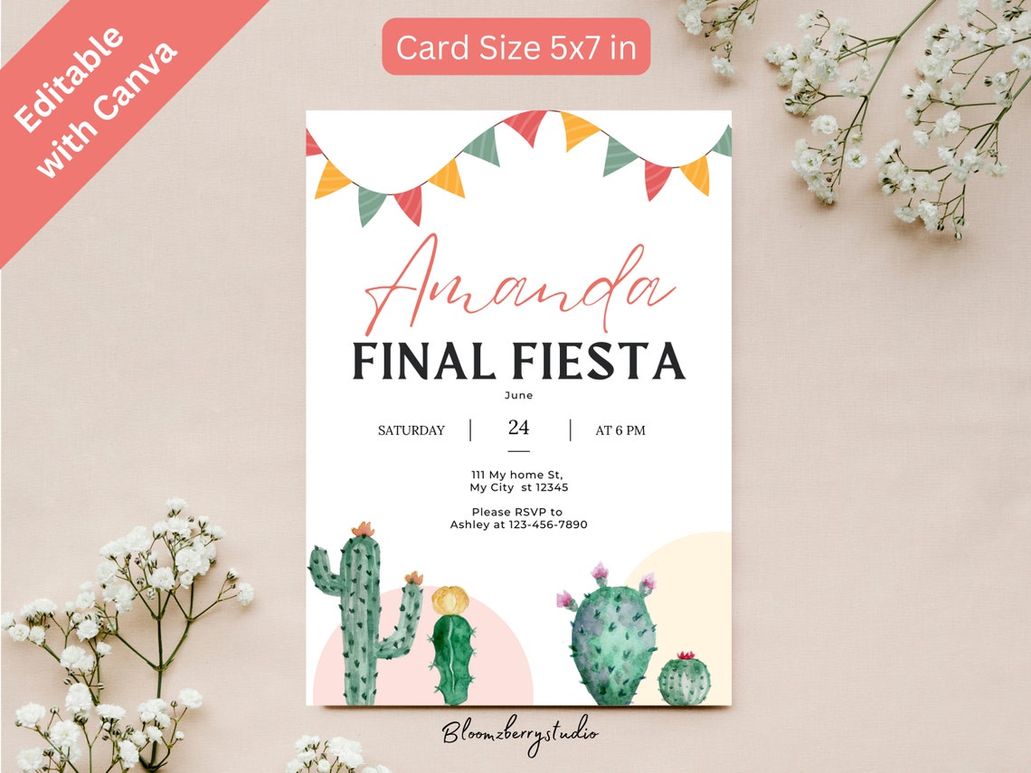 Editable Bachelorette Invitation Card Template| Bachelorette Card ...