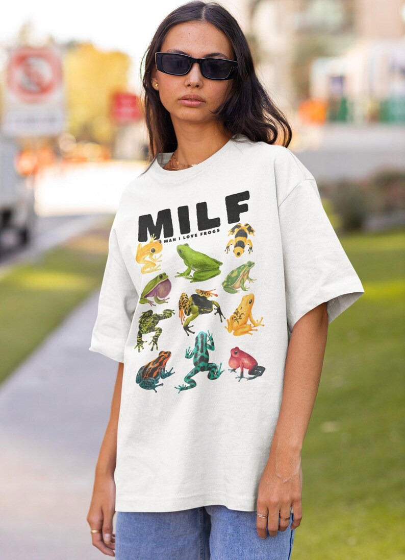 Comfort Colors® Funny Frog Shirt, MILF Tshirt, Herpetologist Frog Lover ...