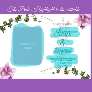 We Got Engaged Announcement Engagement Announcement Social Media, Email ...