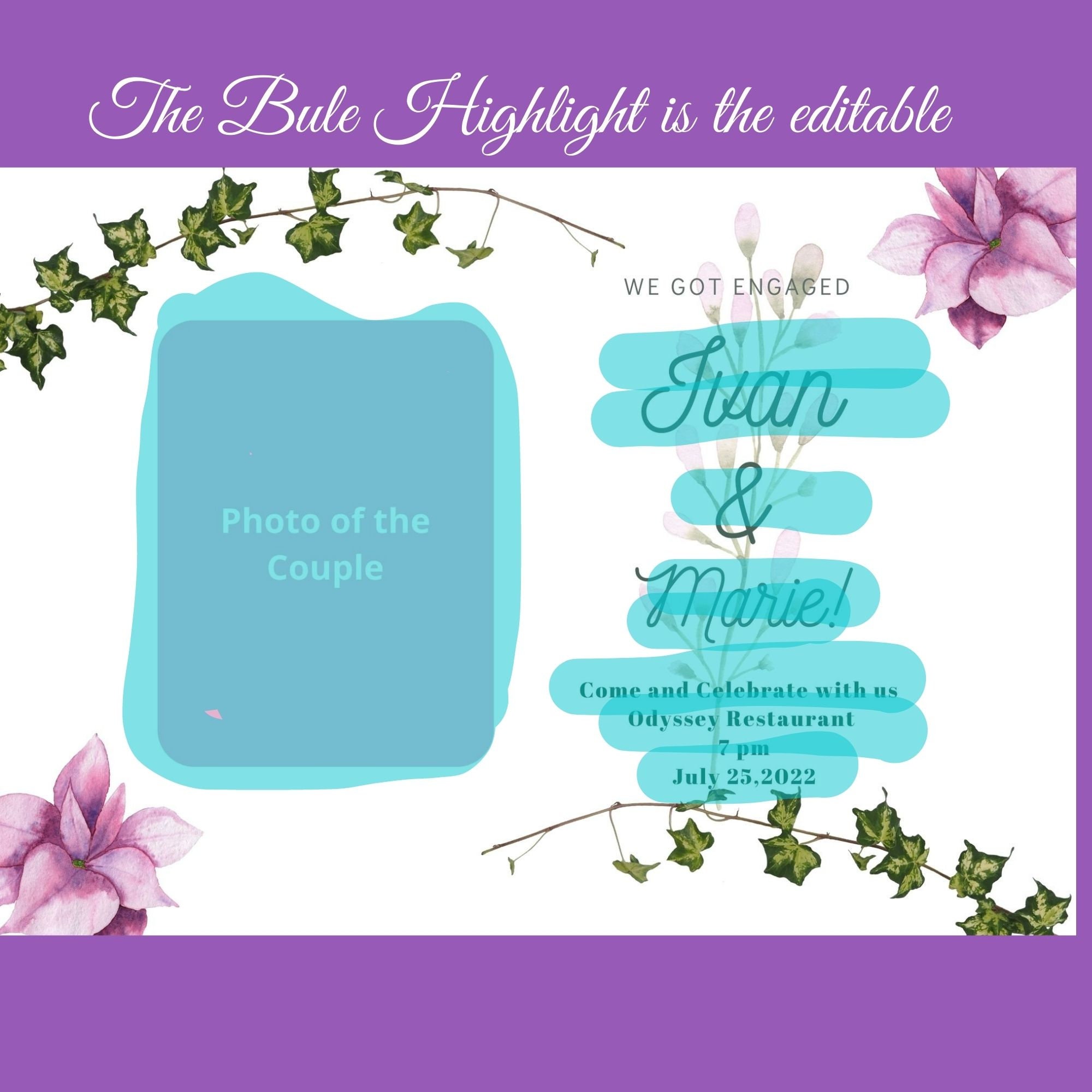 We Got Engaged Announcement Engagement Announcement Social Media, Email ...