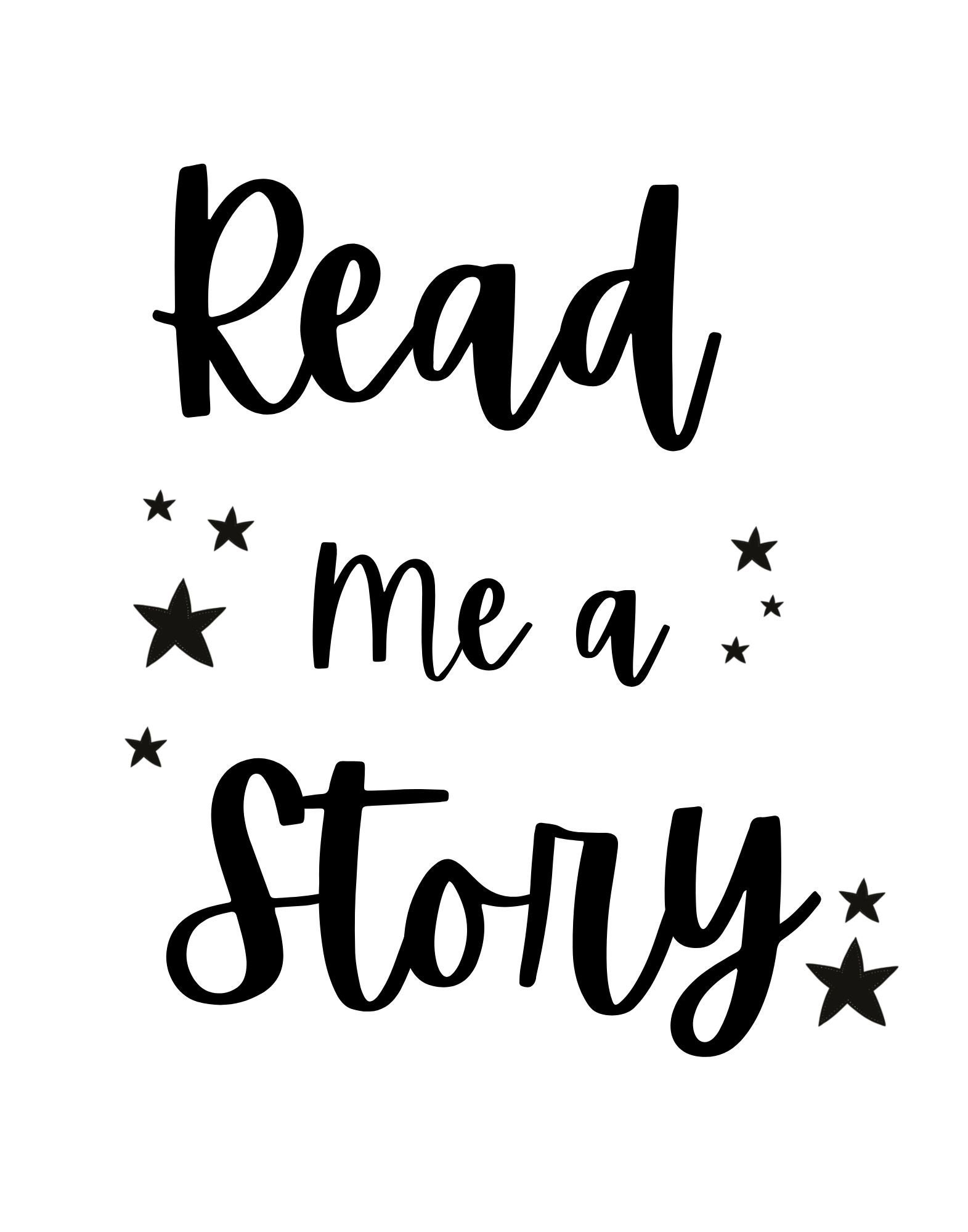 Read Me a Story Printable | Digital Download | Digital Printable | Wall ...