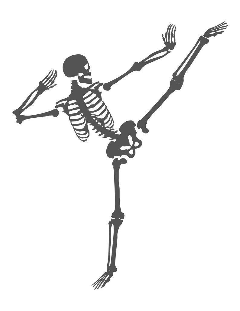 Skeleton Karate Print | Printable Wall Art | Digital Download | Wall ...