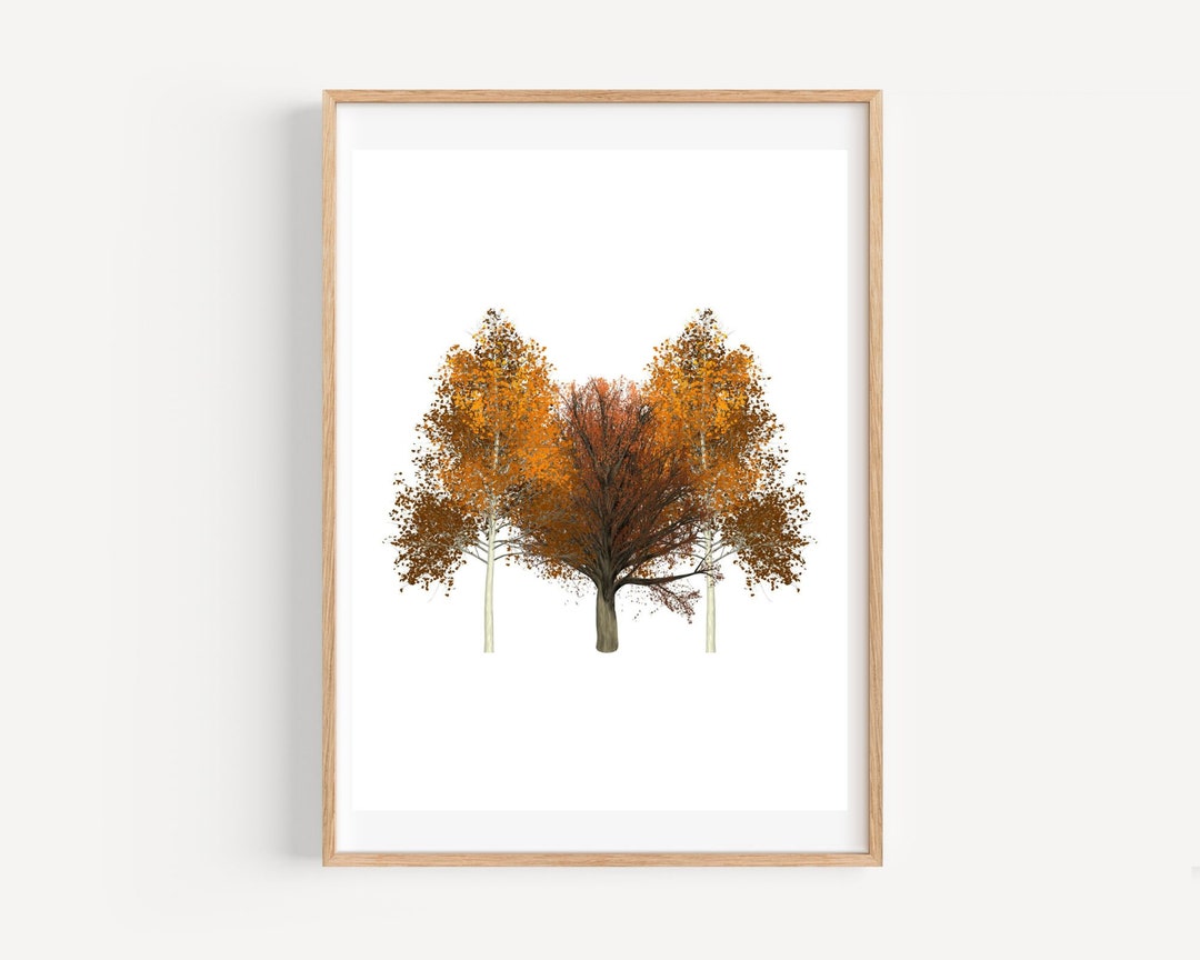 Fall Tree Print | Printable Wall Art | Digital Download | Wall Decor ...