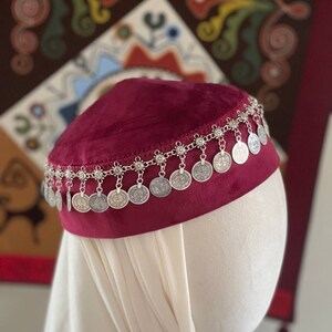 Taqiyah, Topu, Central Asian Traditional Headwear, Kyrgyz, Kazakh Cap ...