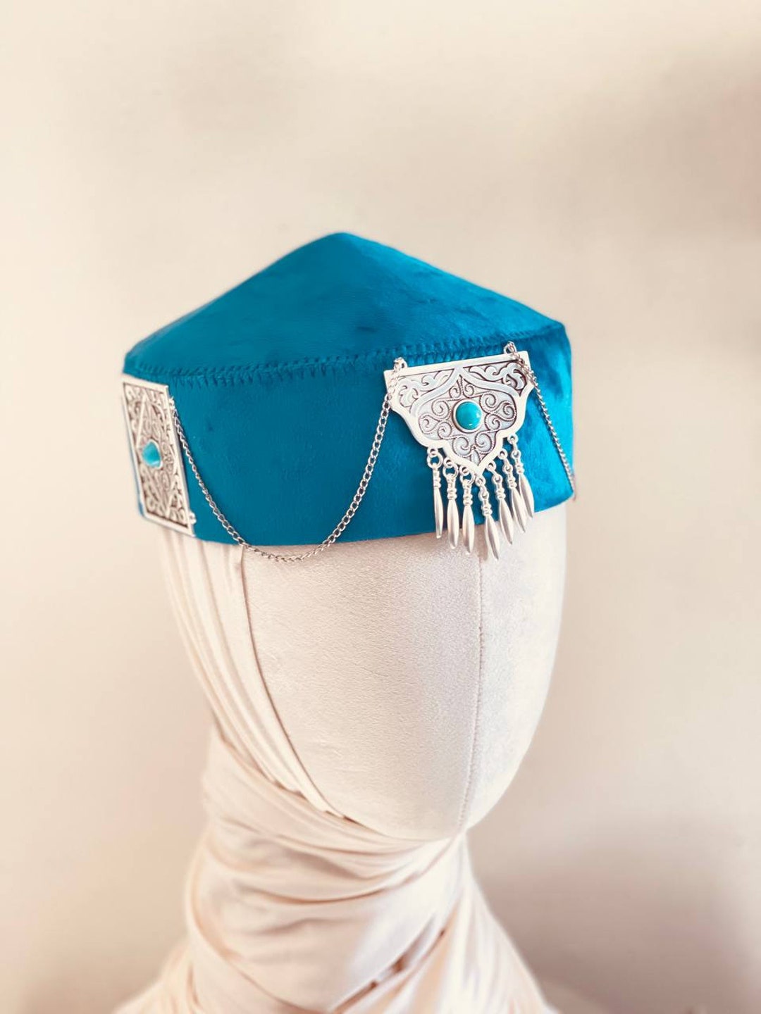 Taqiyah, Topu, Central Asian Traditional Headwear, Turkish, Kyrgyz ...