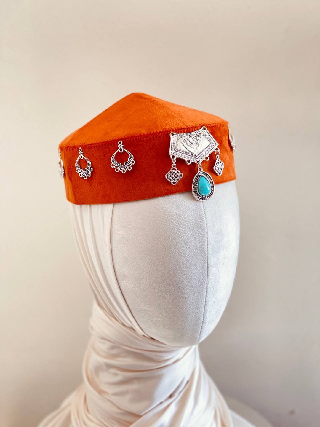 Taqiyah, Topu, Central Asian Traditional Headwear, Turkish, Kyrgyz ...