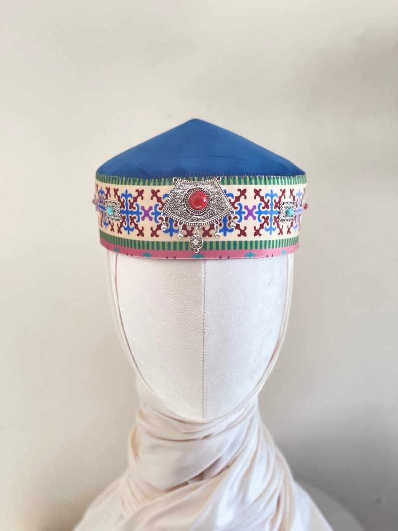 Taqiyah, Topu, Central Asian Traditional Headwear, Turkish, Kyrgyz ...