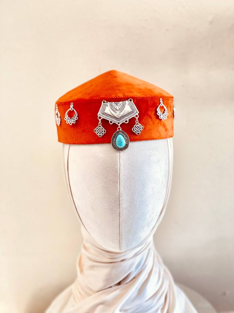 Taqiyah, Topu, Central Asian Traditional Headwear, Turkish, Kyrgyz ...