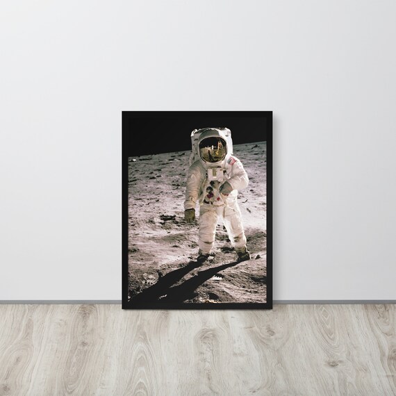 Vintage NASA Astronaut Moon Landing Poster Print - Etsy