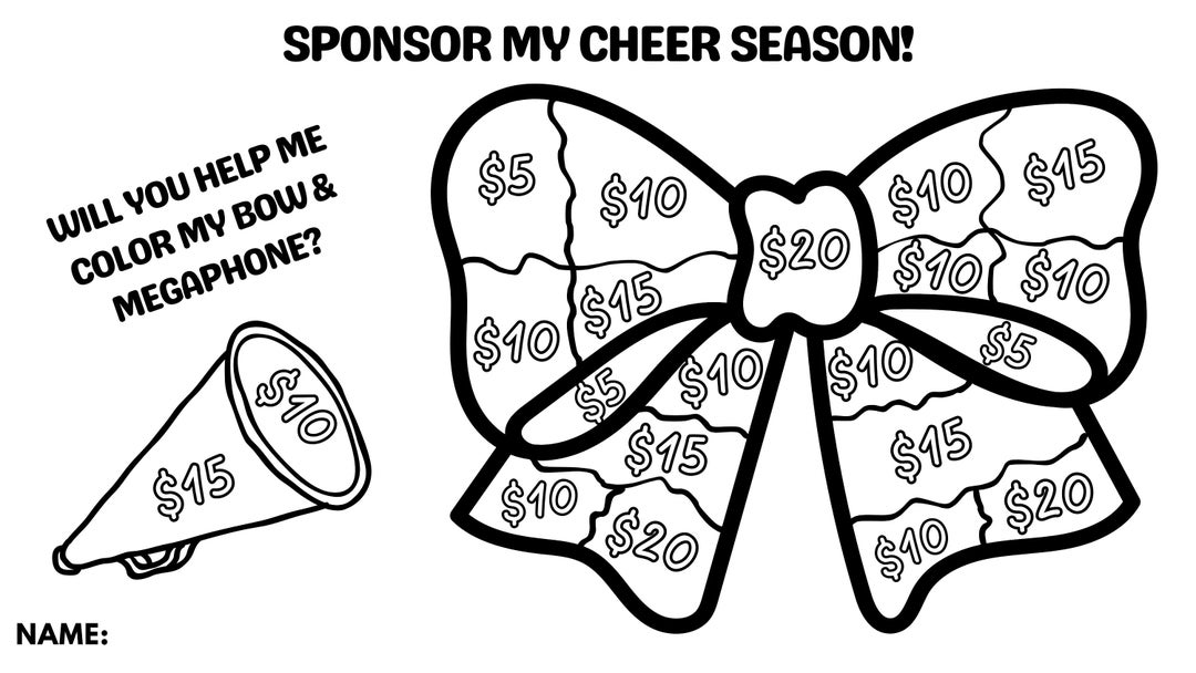 Cheer Season / Cheer / Cheerleading "color Me" Fundraiser - Sponsor My ...
