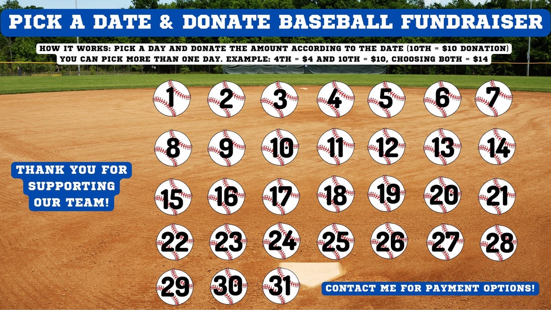 Baseball Fundraiser Flyers and Donation Templates for All Events and ...