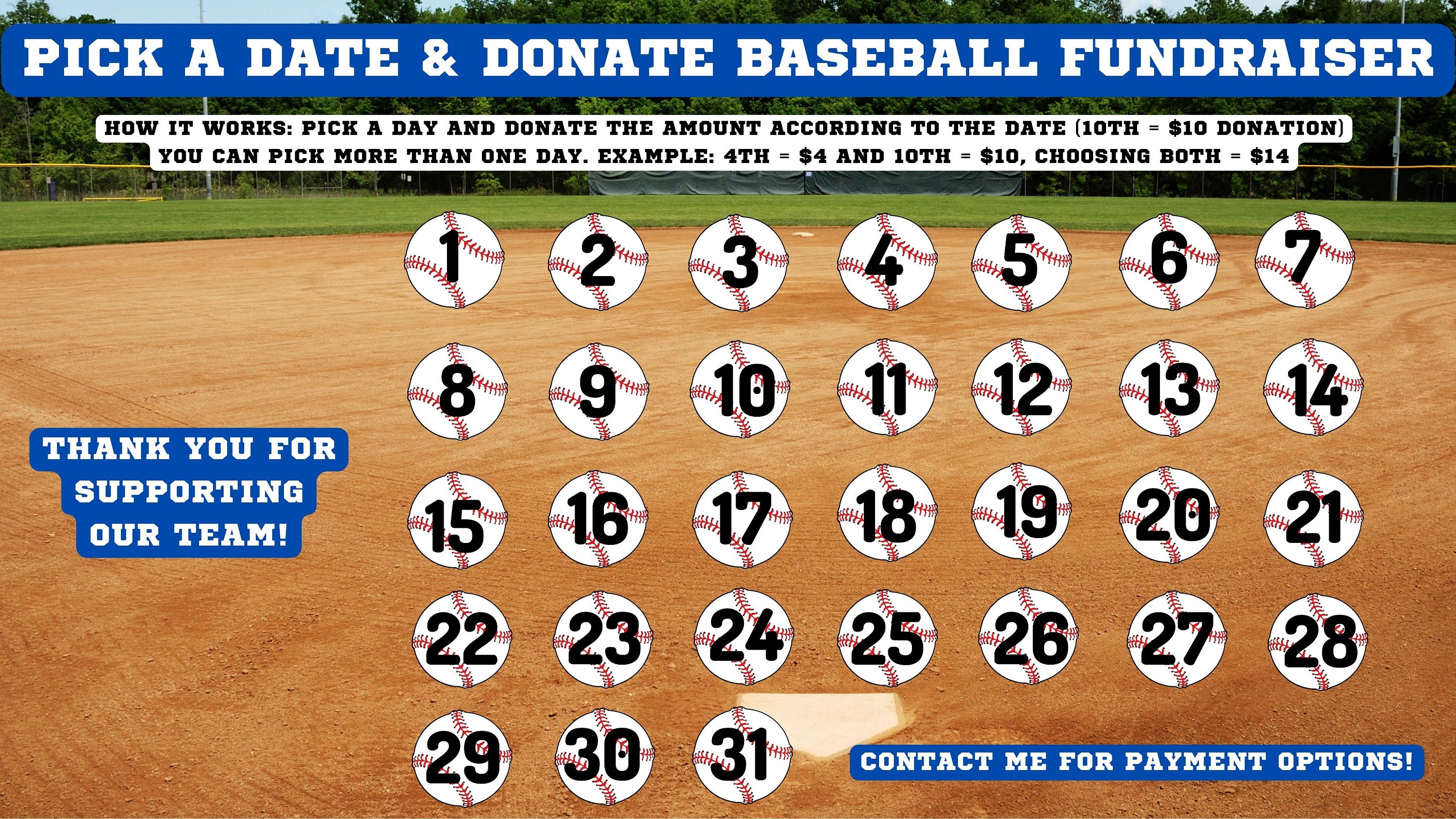 Baseball Fundraiser Flyers and Donation Templates for All Events and ... Baseball Fundraiser Flyers and Donation Templates for All Events and ...