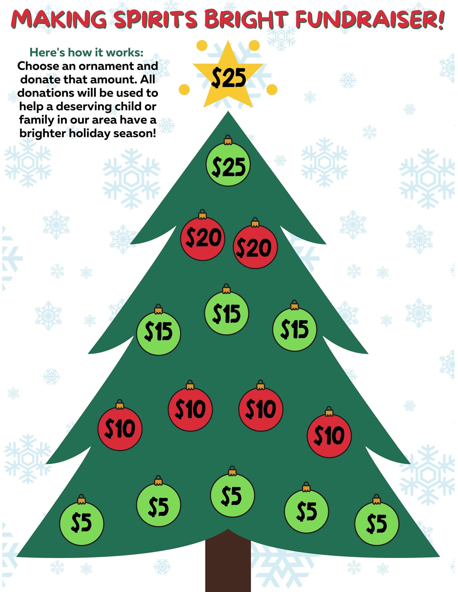 Making Spirits Bright - Christmas, Holiday, Winter Fundraiser for ...