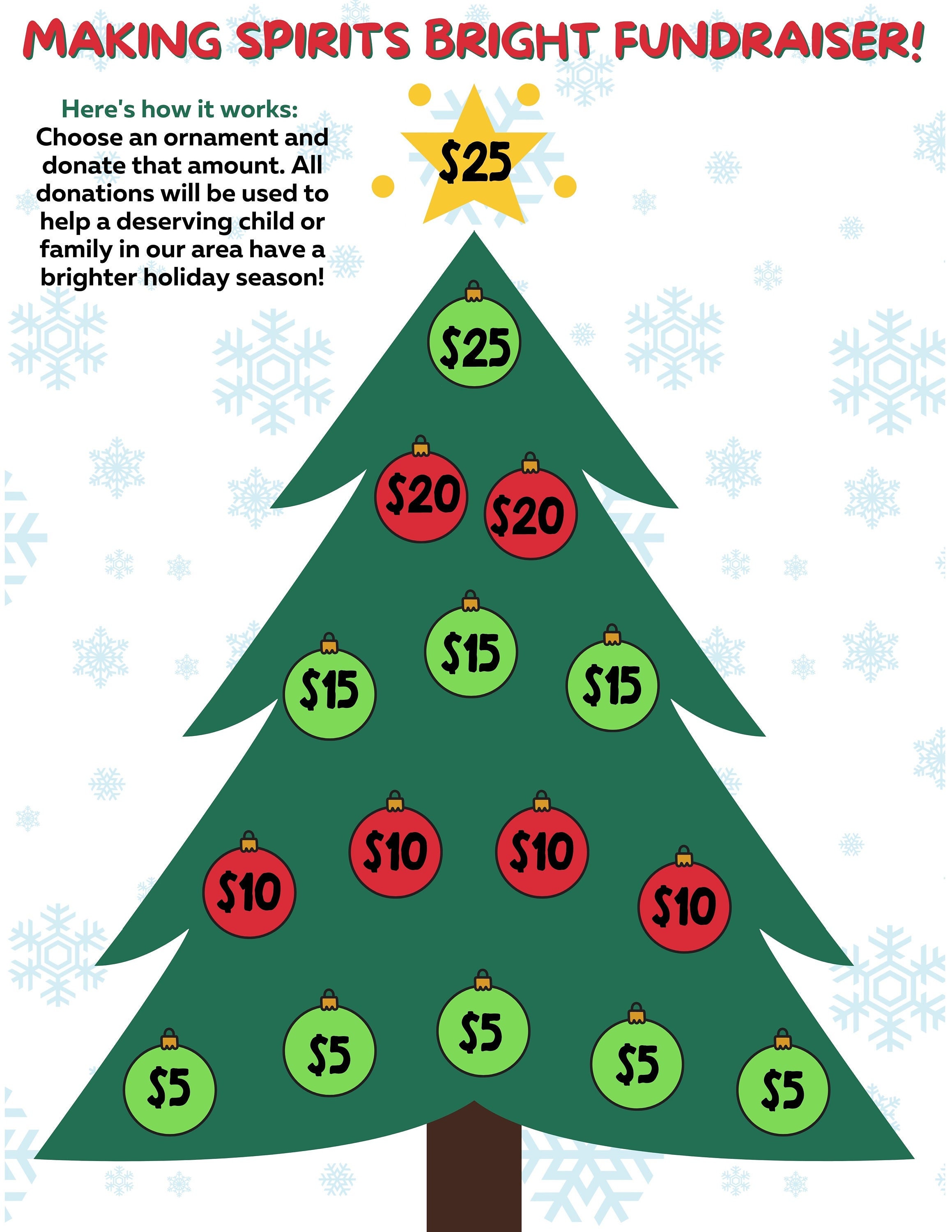 Making Spirits Bright - Christmas, Holiday, Winter Fundraiser for ...