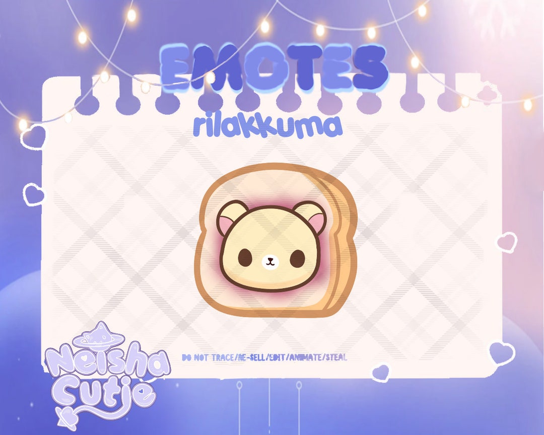 Rilakkuma Toast Emote - Etsy