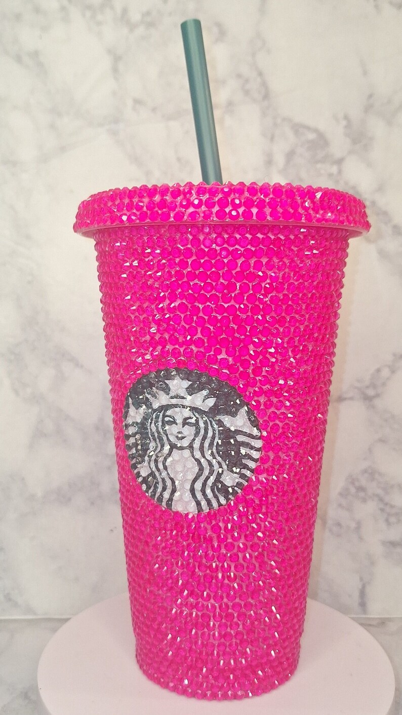 NEW Rhinestone Pink Starbucks Cold Cup - Etsy