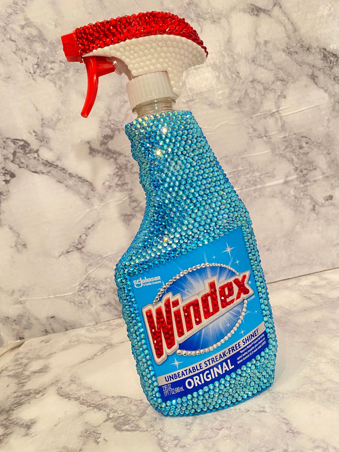 New Rhinestone Win Win Dex Glass Window Cleaner 23oz Spray Bottle - Etsy