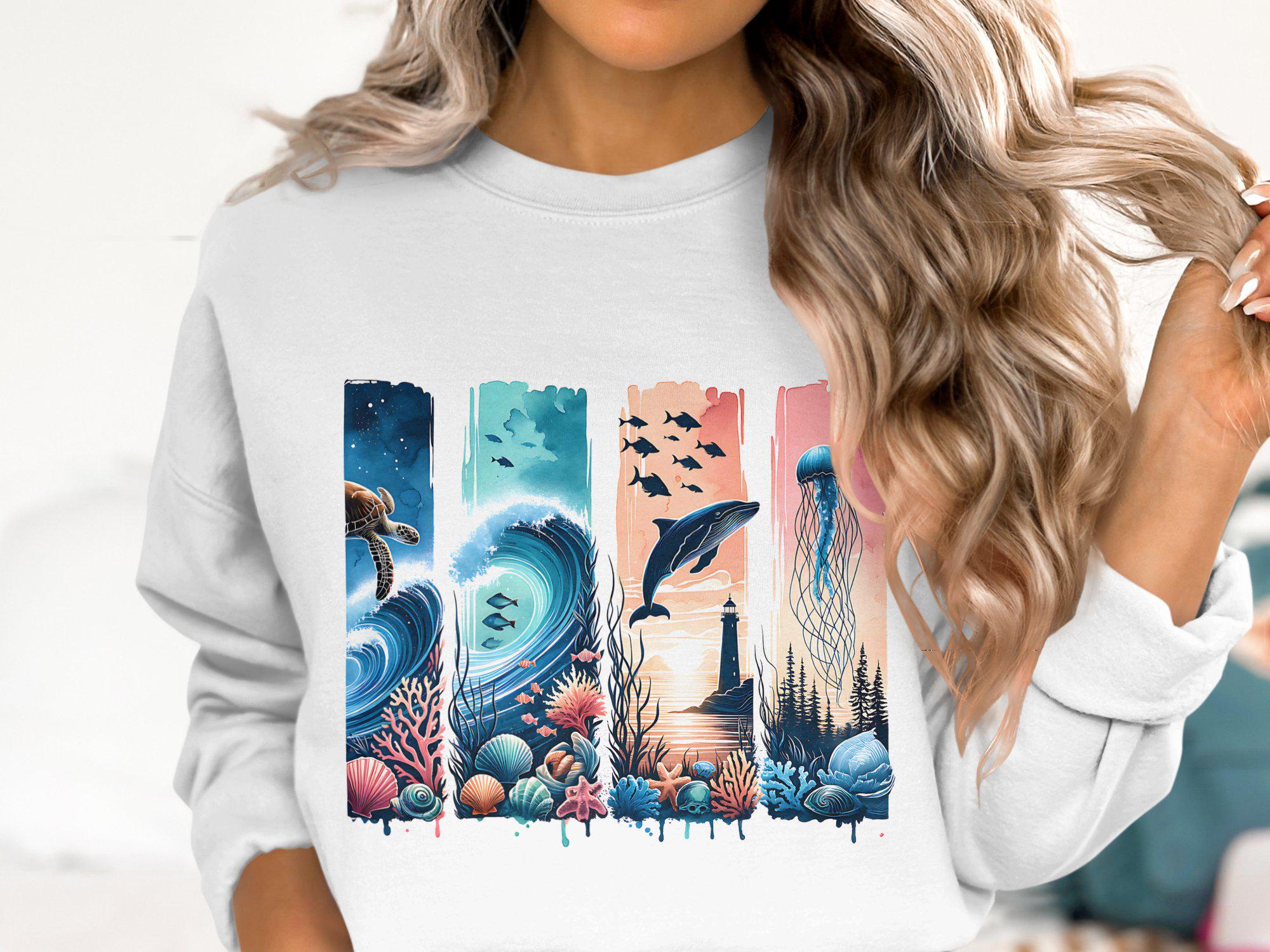Under the Sea Png, Marine Animals Sublimation Design, Coastal Vibes ...