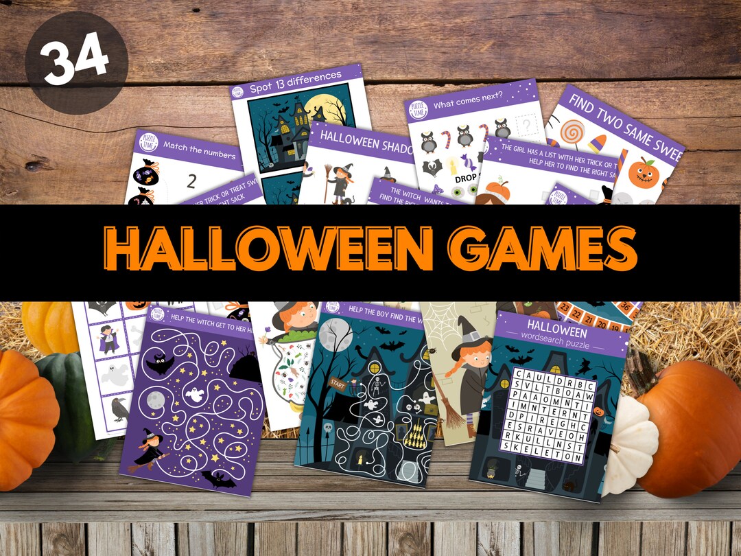 Halloween Activity Printables Halloween Party Game - Etsy