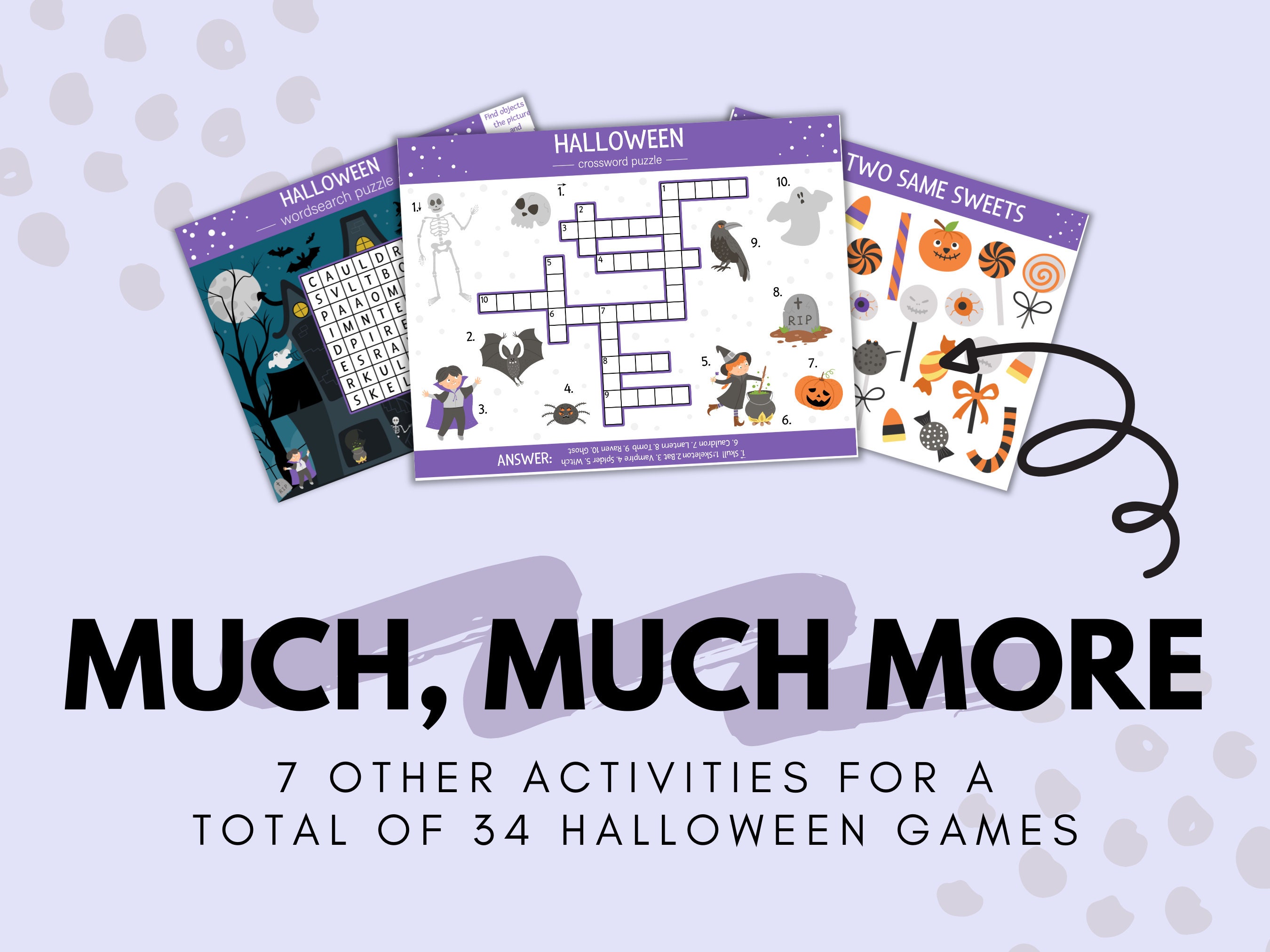 Halloween Activity Printables Halloween Party Game - Etsy