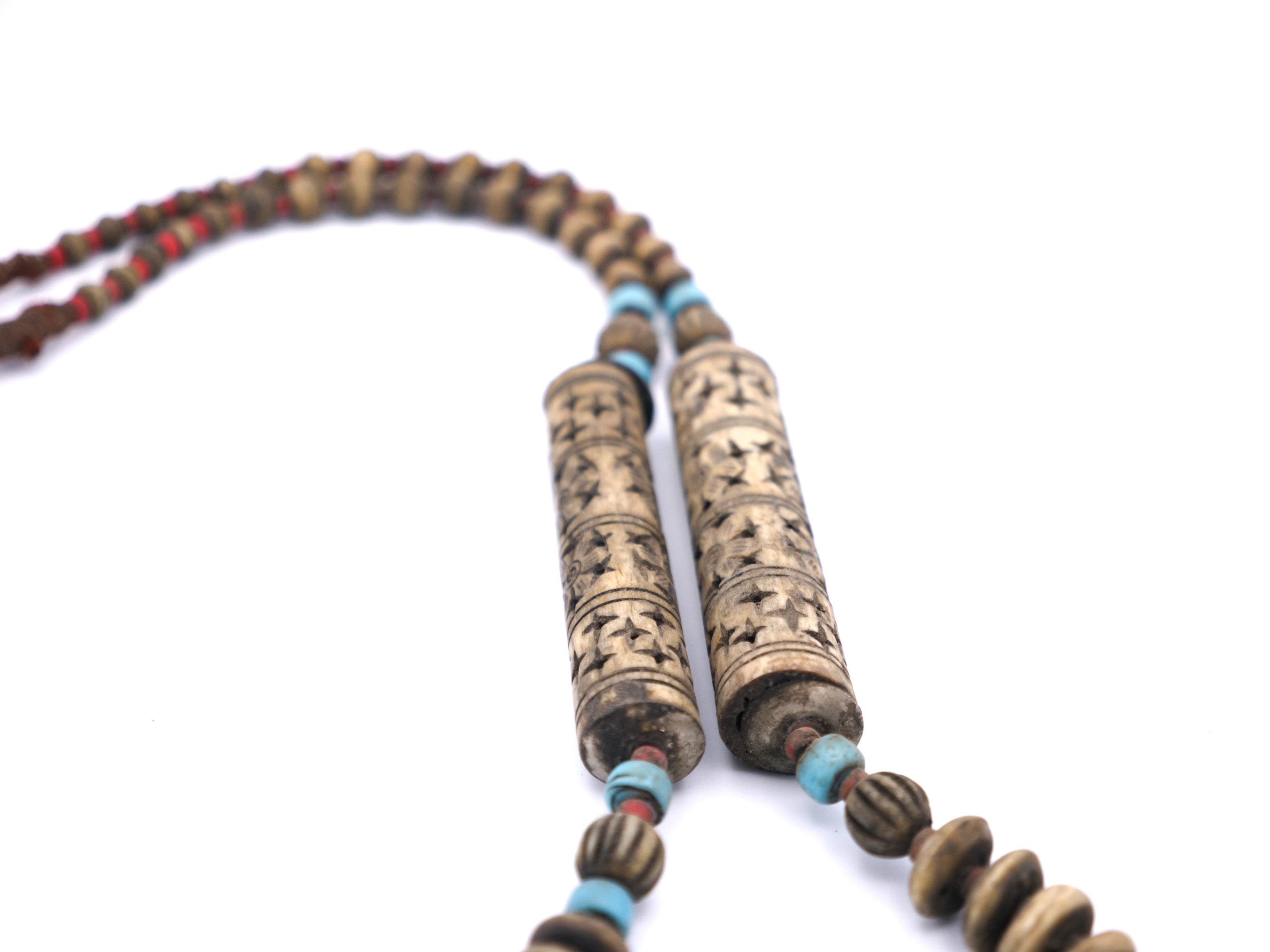 MENGU - Vintage Yak Bone Ceremonial Necklace From Nagaland, India ...