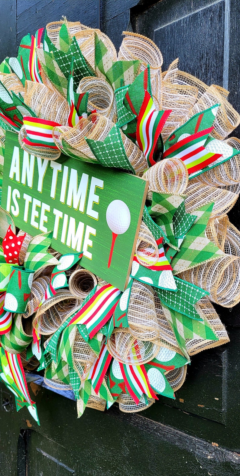 Golf Wreath, Father's Day Wreath, Retirement Wreath, Golfing Wreath ...