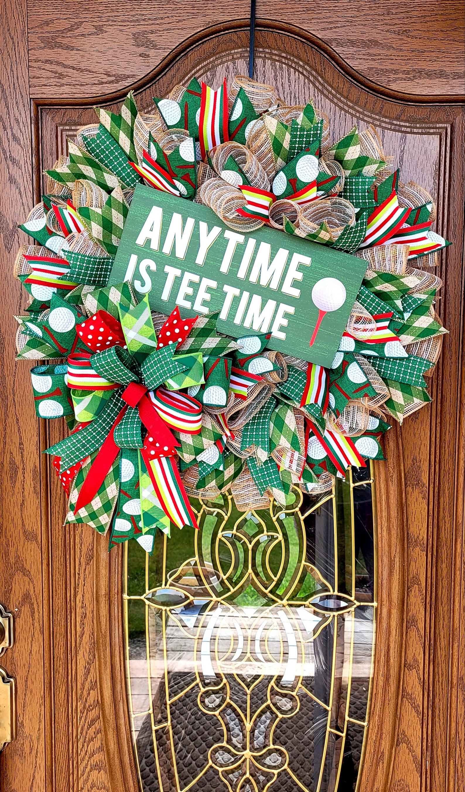 Golf Wreath, Father's Day Wreath, Retirement Wreath, Golfing Wreath ...