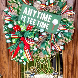 Golf Wreath, Father's Day Wreath, Retirement Wreath, Golfing Wreath ...