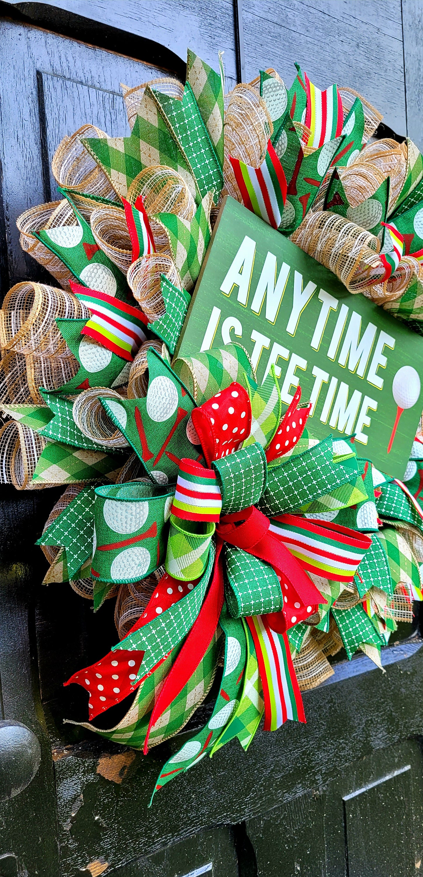 Golf Wreath, Father's Day Wreath, Retirement Wreath, Golfing Wreath ...