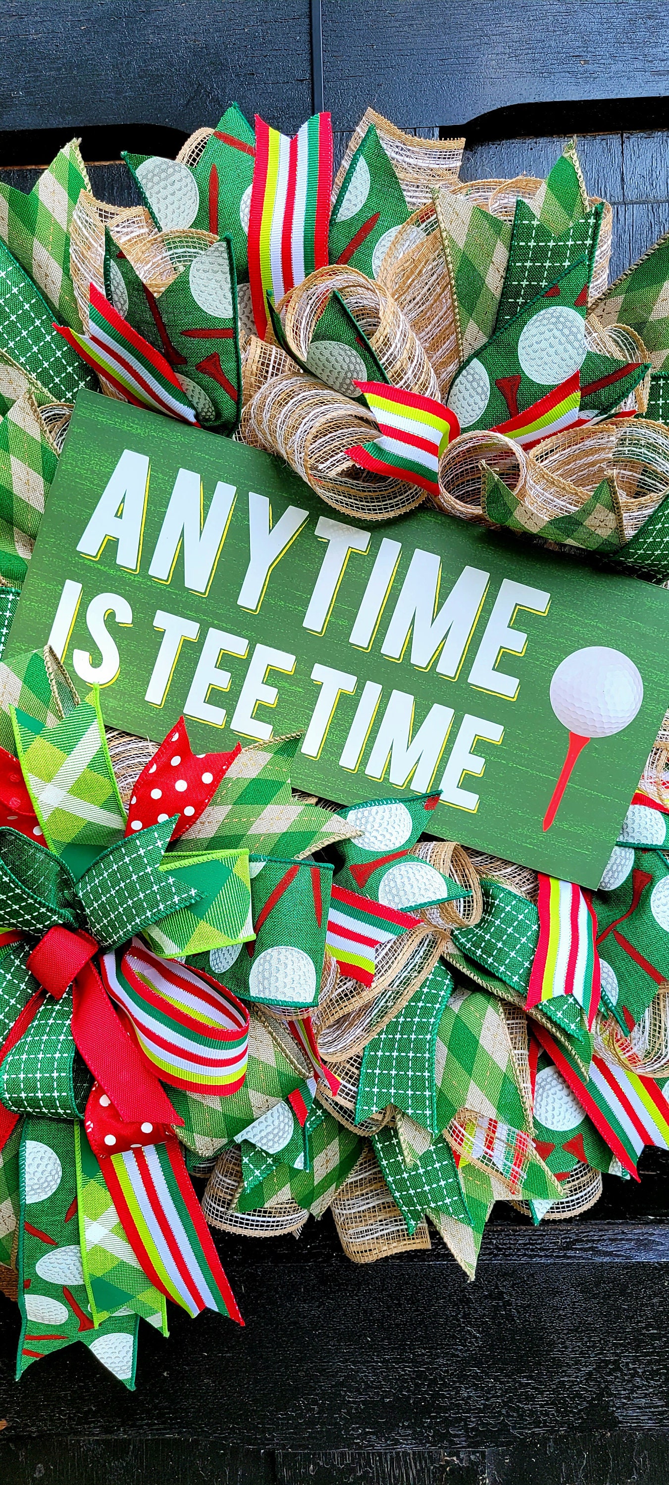 Golf Wreath, Father's Day Wreath, Retirement Wreath, Golfing Wreath ...