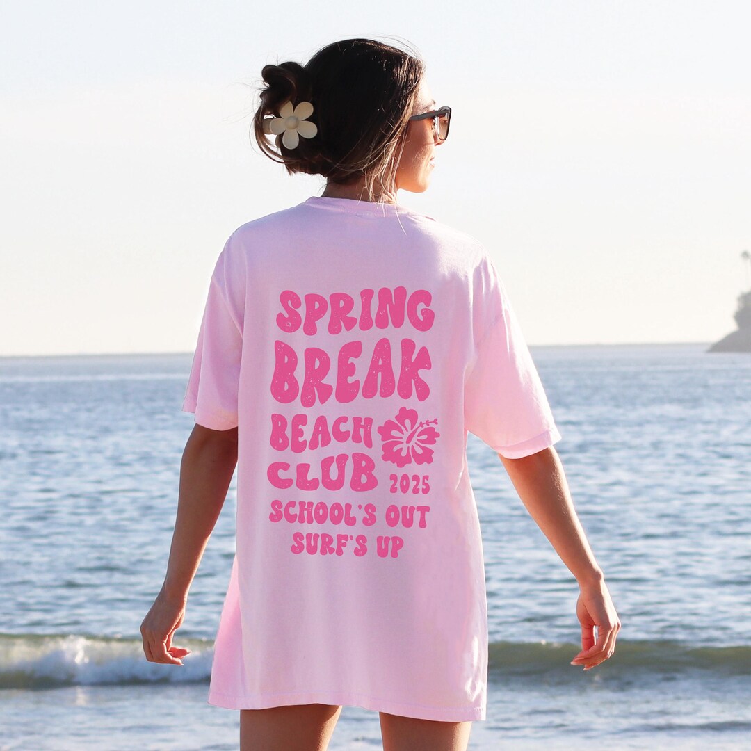 Beachy Spring Break T-shirt, Beach Vacation Tee, School Break Shirt - Etsy