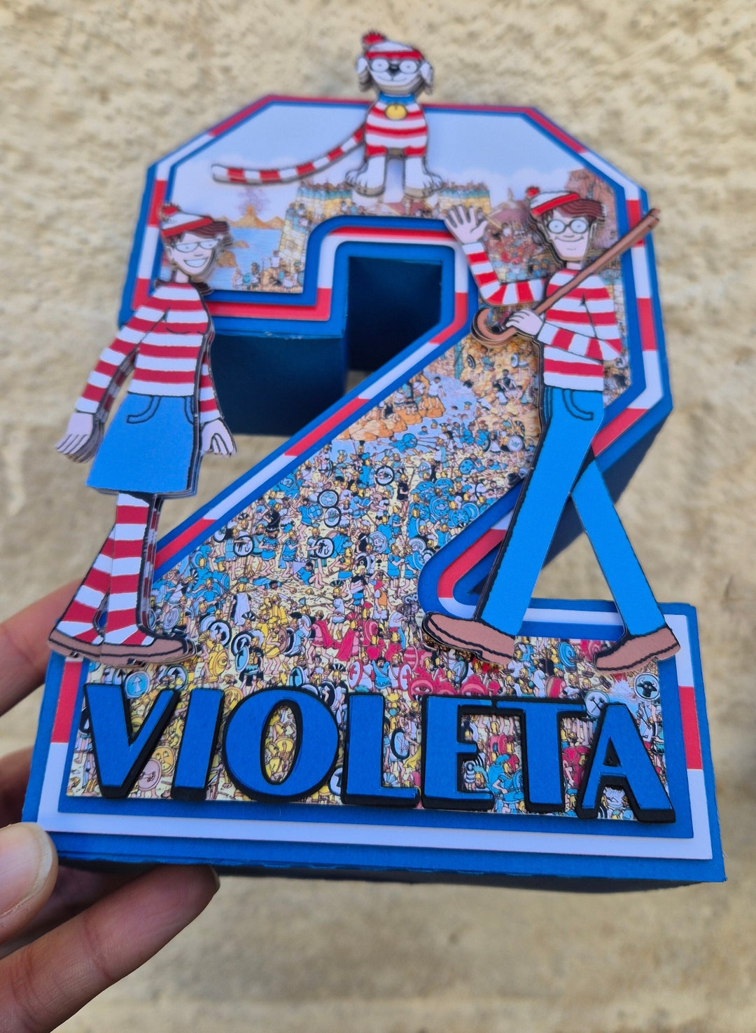 Number 2 3D Template, SVG, EPS, Silhouette Studio Digital File Number 2 ...