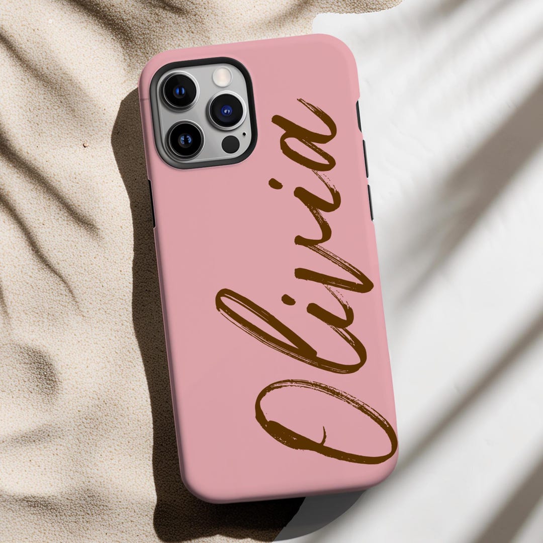 Personalized Name Pink Glam Luxe Cell Phone Case, Custom iPhone Samsung ...