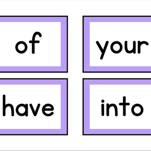 100 High Frequency Words, Sight Words for Kindergarten, Flashcard ...