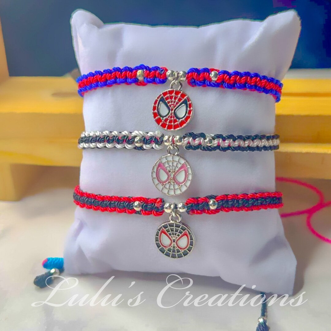 Spider Verse Inspired Handmade Bracelets, Spider-man, Spiderwoman ...