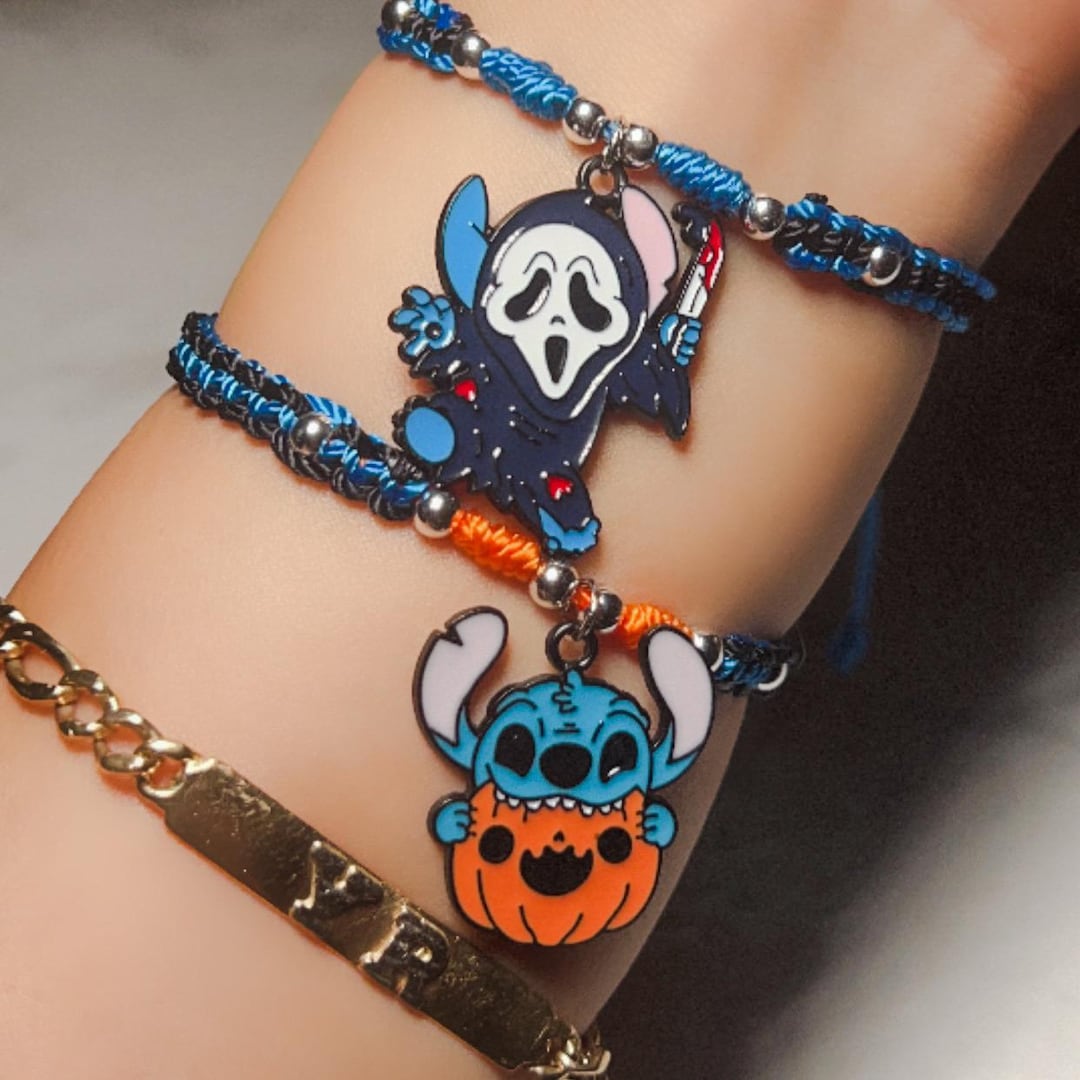 Spooky Stitch Bracelets, Disney Stitch, Scream Movie, Pumpkin Stitch ...