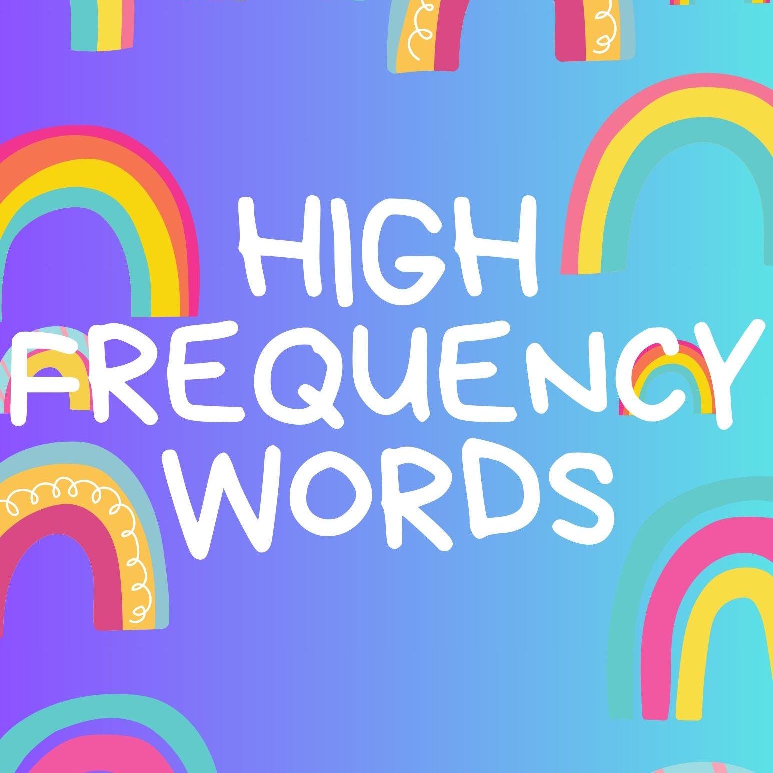 100 High Frequency Words, Sight Words for Kindergarten, Flashcard ...