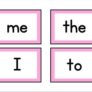 100 High Frequency Words, Sight Words for Kindergarten, Flashcard ...