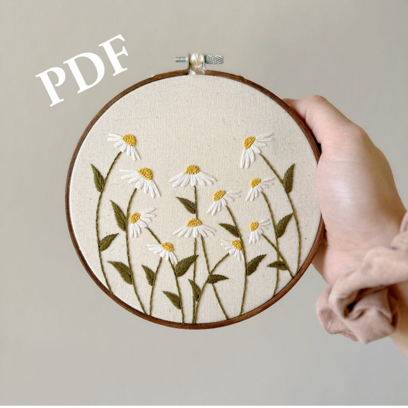 Dancing Daisies PDF Pattern and Stitch Guide Beginner - Etsy