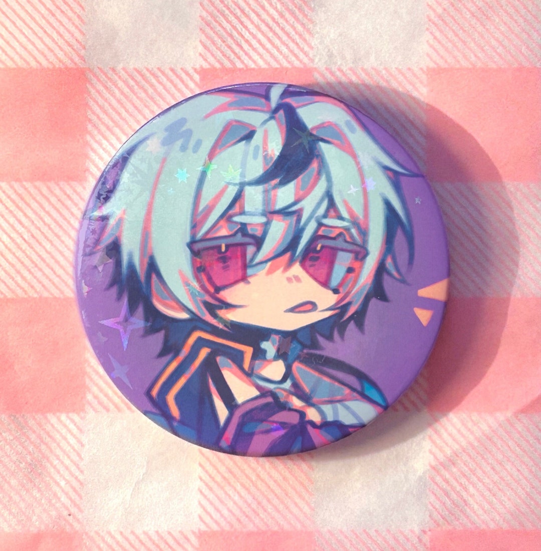 PREORDER Vocaloid Vflower Holographic Button Pin - Etsy